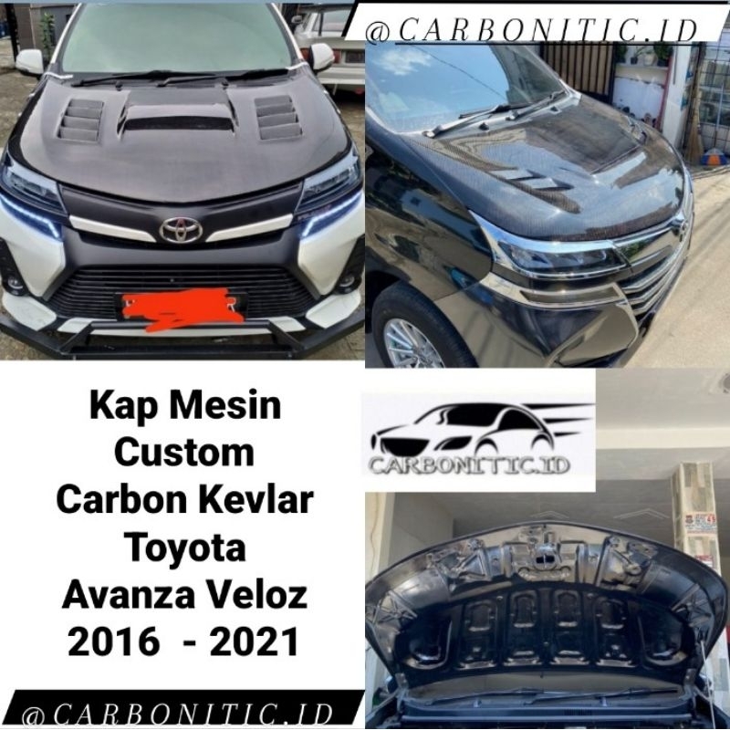 Jual Kap Mesin Custom Toyota Avanza Veloz & Daihatsu Xenia 2016 - 2021 ...