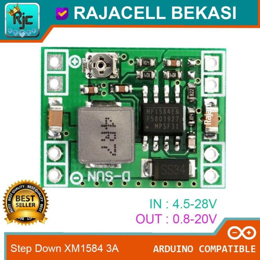 Jual XM1584 Ultra-small DC-DC Step Down power supply module 3A adjustable | Shopee Indonesia