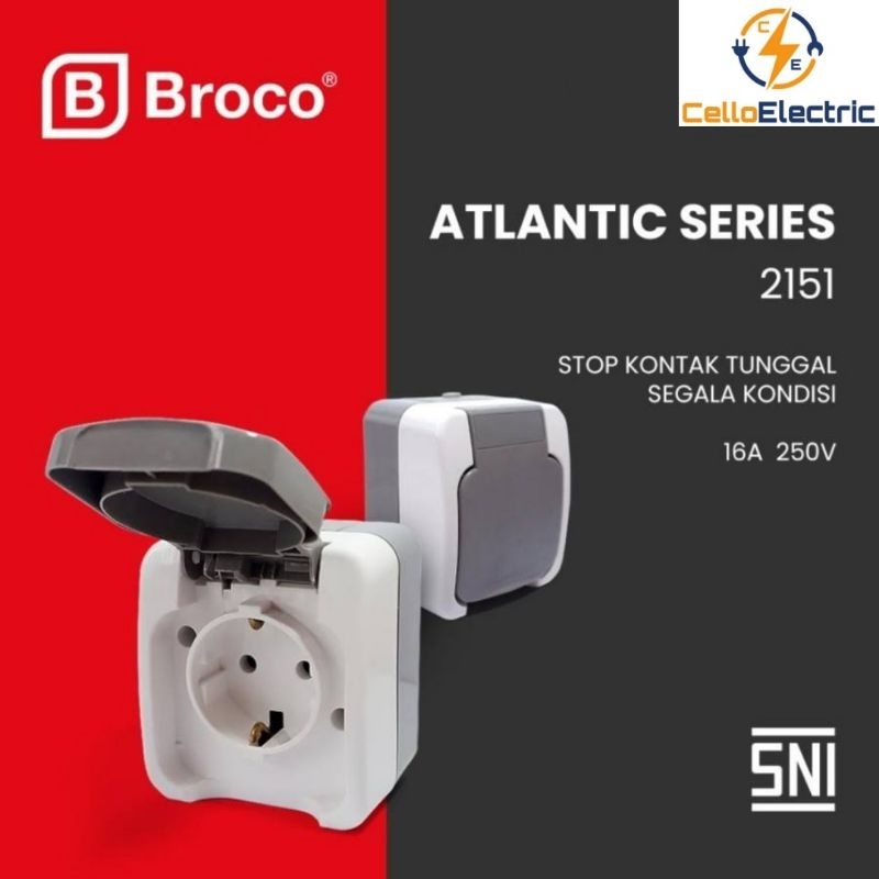 Jual Stop Kontak Broco Atlantic 2151 - StopKontak Listrik Broco ...