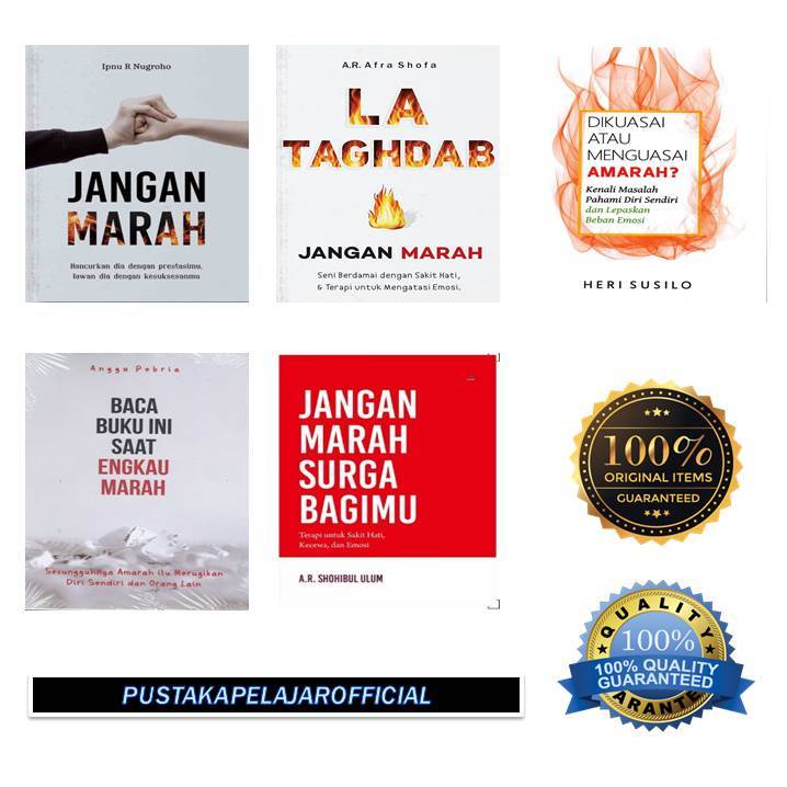 Jual BUKU JANGAN MARAH - LA TAGHDAB - DIKUASI ATAU MENGUASAI AMARAH ...