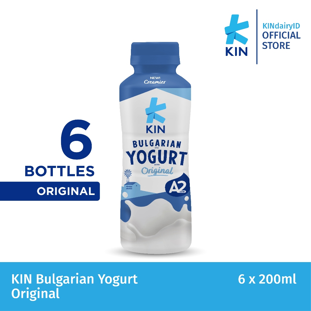 Jual KIN BULGARIAN YOGURT ORIGINAL (6 x 200 mL) | Shopee Indonesia