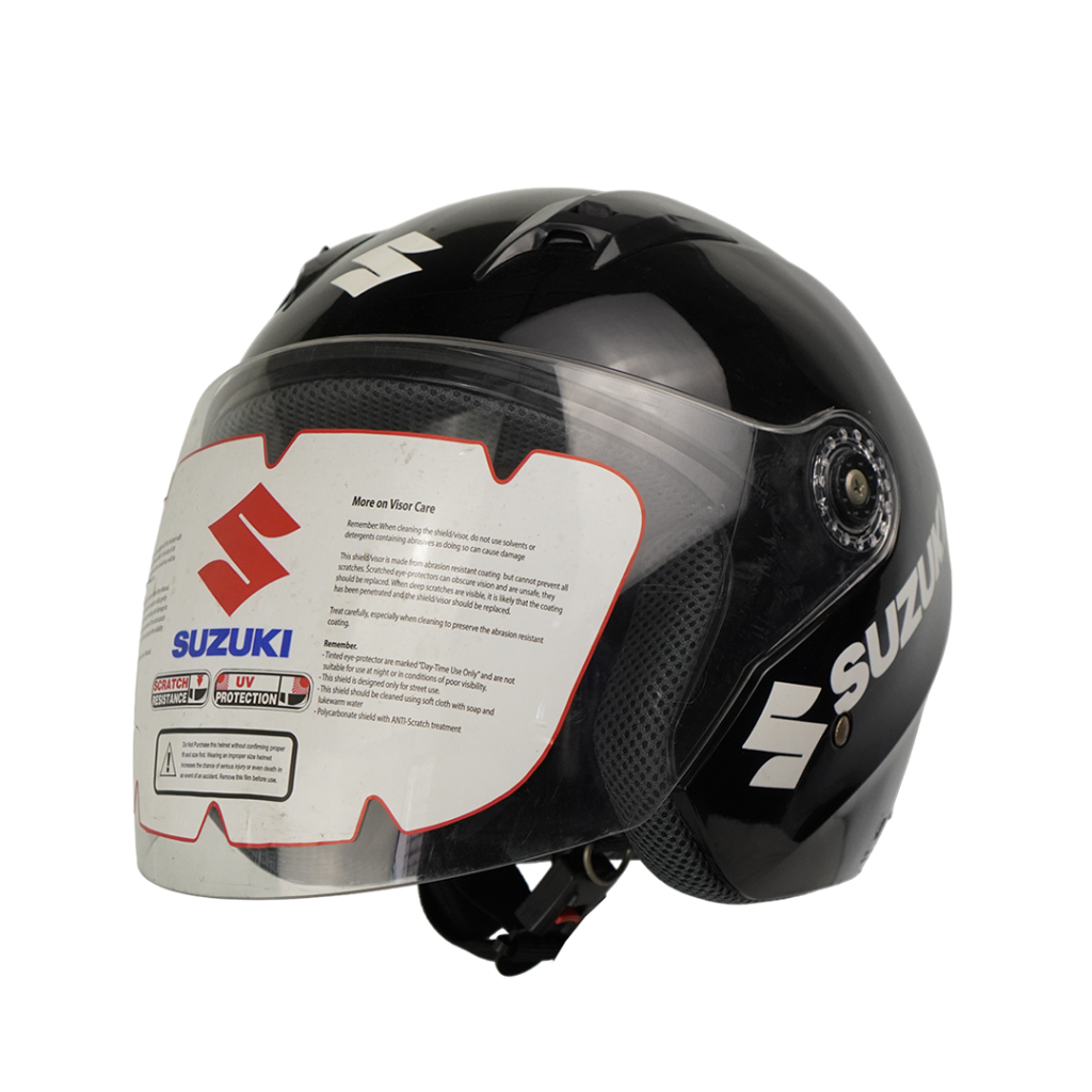 Jual Helm M500 Suzuki Black Glossy Original | Helm Export Thailand ...