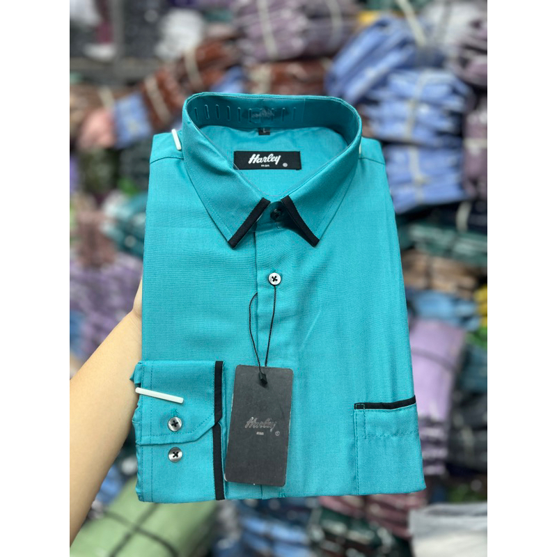 Jual READY! Kemeja lengan panjang harley warna hijau toska | Shopee ... Jual READY! Kemeja lengan panjang harley warna hijau toska | Shopee ...