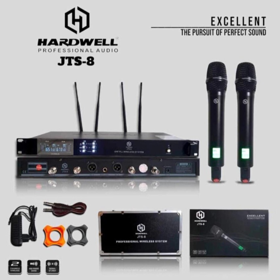 Jual Mic HARDWELL JTS 8 Wireless Multichannel Microphone True Diversity | Shopee Indonesia