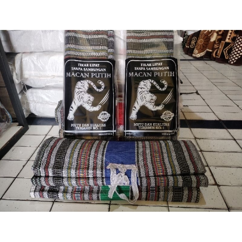 Jual Tikar Hajatan Macan Putih 180x200 cm | Shopee Indonesia