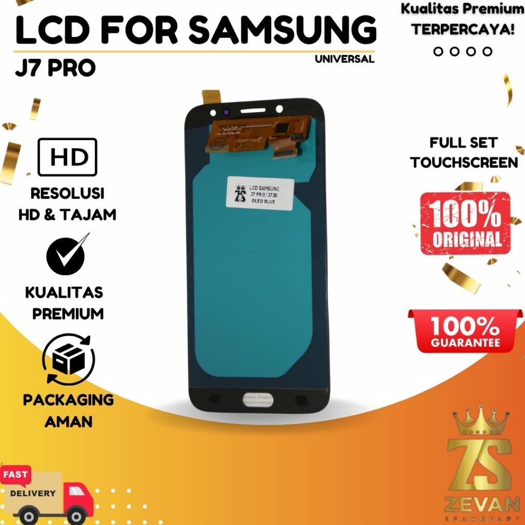 Jual LCD SAMSUNG J7 Pro/J730 Oled Black Full Touchscreen Universal ...
