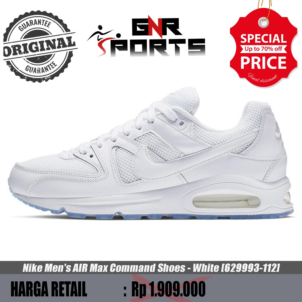 Jual Sepatu Nike Men's AIR Max Command Shoes - White [629993-112 ...