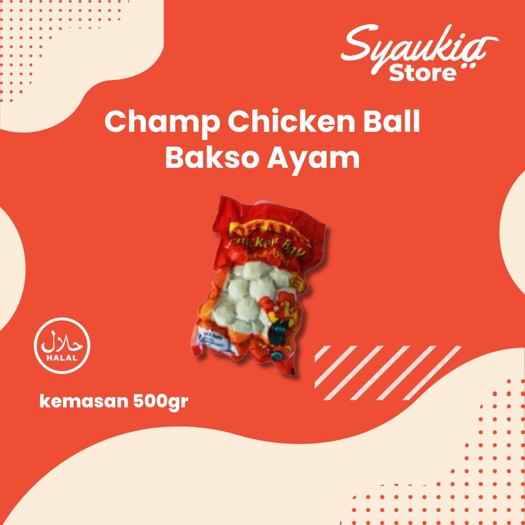 Jual Champ Chicken Ball / Bakso Ayam 500Gram | Shopee Indonesia
