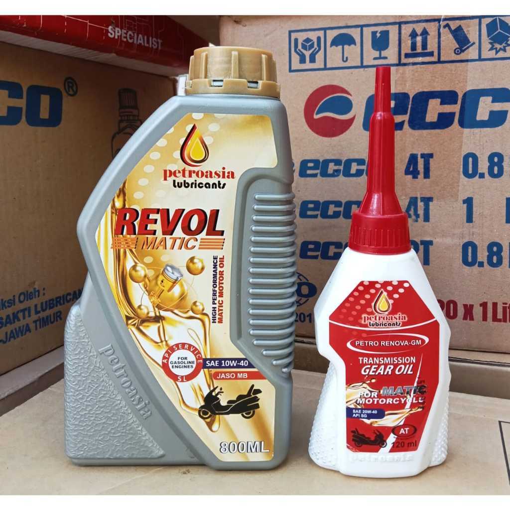Jual PAKET [ 2 PCS ] - Oli Mesin PETROASIA REVOL MATIC Sae [ 10W-40 ...