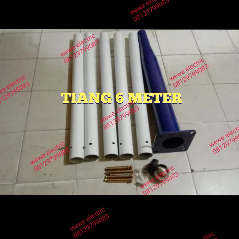 Jual TIANG BULAT LURUS LAMPU JALAN PJU STREET LIGHT ORNAMENT 3M 4M 5M ...