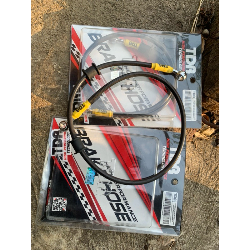 Jual slang selang rim cakram rem depan belakang TDR karbon Hitam 60cm ...