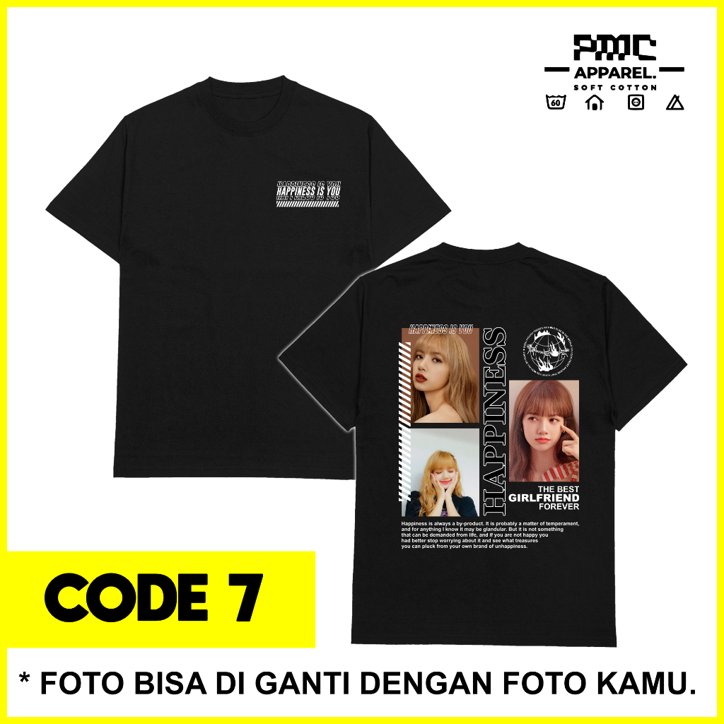 Jual Baju Kaos Sablon Custom Foto Aesthetic Costum Desain Sendiri ...