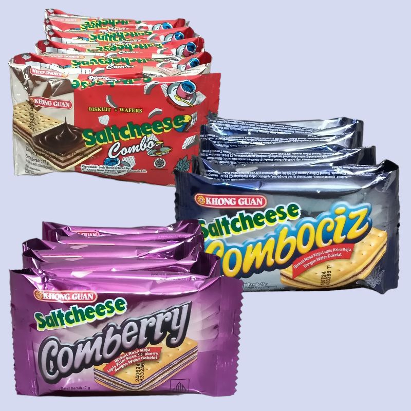 Jual Khong Guan Saltcheese All Varian Snack 17 gram (10 pcs/pack ...