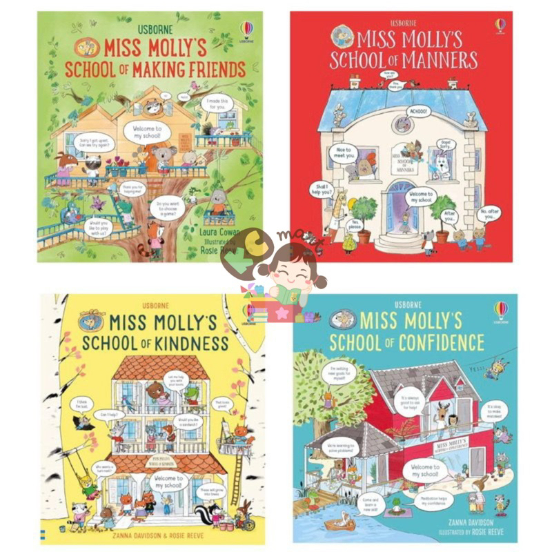 Jual Usborne Miss Molly School of Manners Confidence Kindness Making ...
