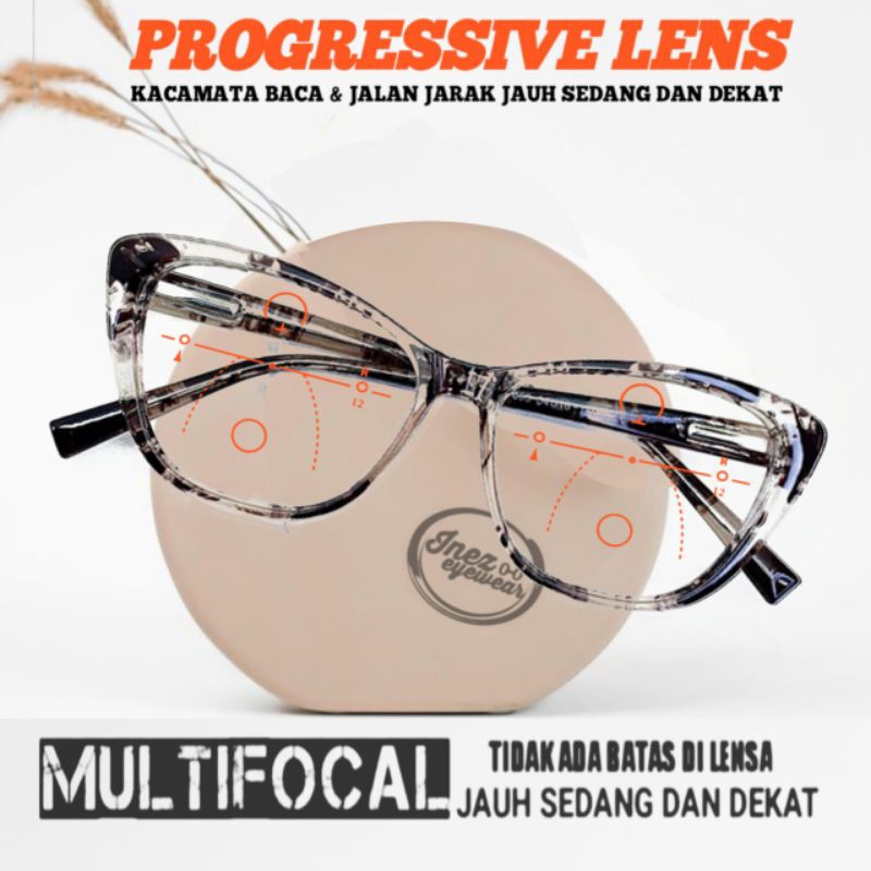 Jual Kacamata Progresif Antiradiasi Cat eye | Kacamata Baca dan Jalan ...
