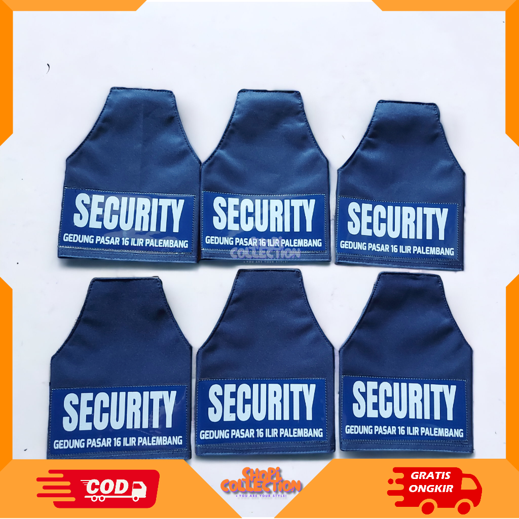 Jual Ban lengan security custom bisa ganti tulisan | Shopee Indonesia