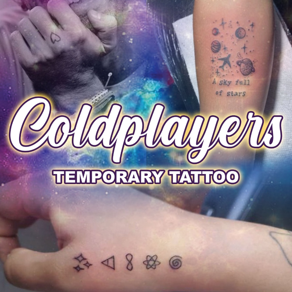 Jual POTATOO Coldplay Inspired Temporary Tattoo | Shopee Indonesia