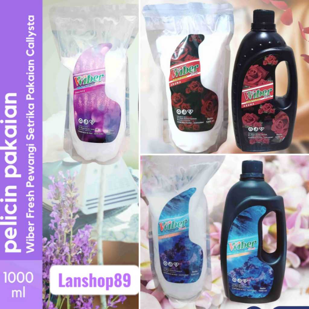 Jual Pewangi Setrika Pakaian Laundry Kental Premium Wiber Fresh 1 Liter ...