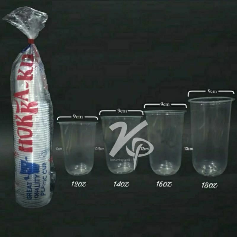 Jual Gelas Cup Oval Hokka-ku ( 12oz, 14oz, 16oz & 18oz ) | Shopee Indonesia