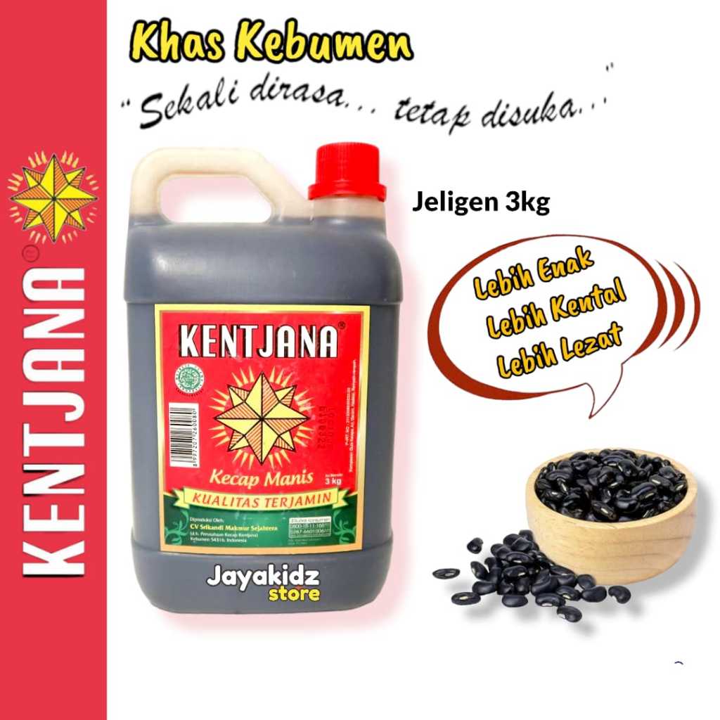 Jual Kecap Manis Kentjana 3kg Khas Kebumen | Shopee Indonesia