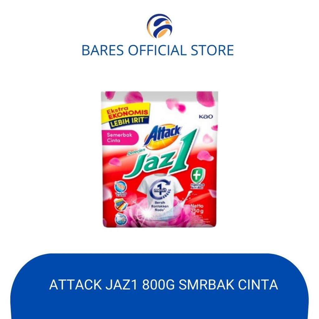 Jual Attack Jaz1 Detergent Semerbak Cinta | Pesona Segar 800g | Shopee ...