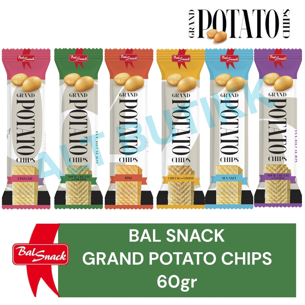 Jual GRAND POTATO CHIPS 60 GR | SNACK KERIPIK KENTANG IMPORT | BALSNACK LONG CHIPS | Shopee ...