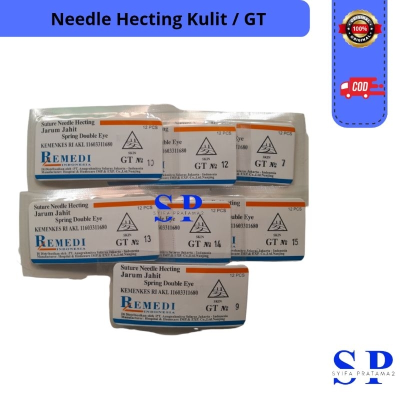 Jual Jarum Kulit / Otot Nald Hecting GT / GR Jarum Jahit Luka / Needle ...