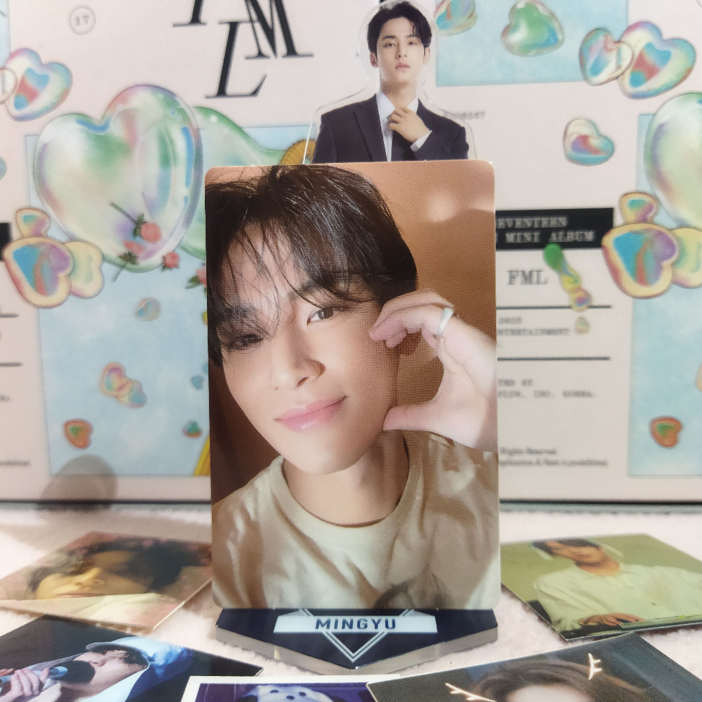 Jual MINGYU HEARTCHEEK CARVER FTS FACE THE SUN PHOTOCARD SEVENTEEN PC SVT | Shopee Indonesia