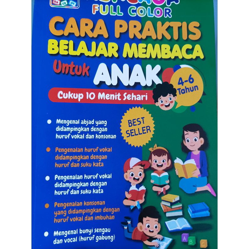 Jual buku belajar membaca abacaga full colours edisi baru. | Shopee ...