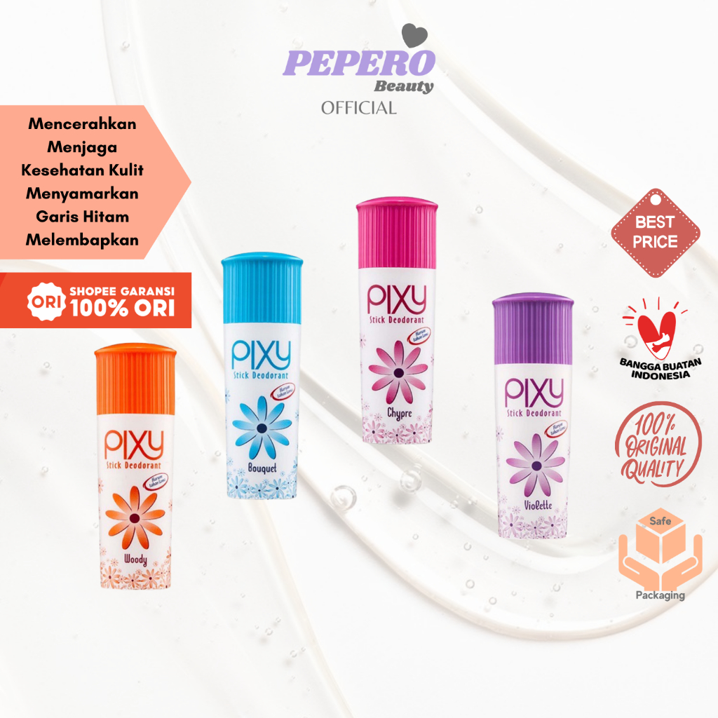 Jual PIXY Stick Deodorant 34gr - Bouquet | Chypre | Violette | Woody ...
