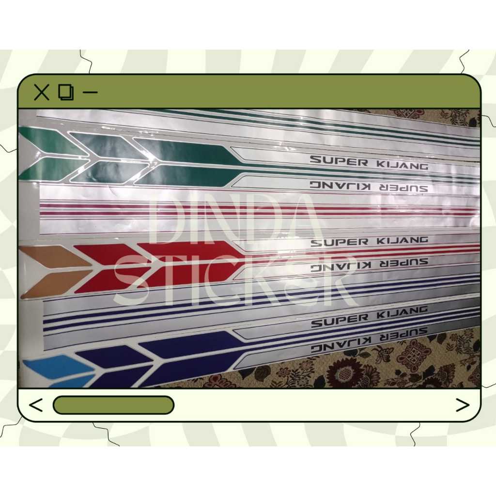 Jual Stiker kijang super LONG/SHORT Sticker mobil kijang super Stiker ...