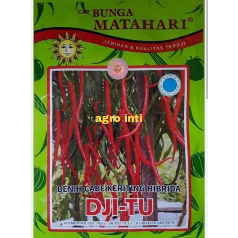 Jual Benih cabe keriting hibrida DJI TU F1 isi 10gram dari Bunga ...