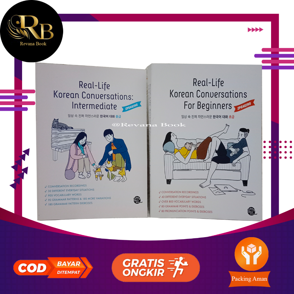 Jual REAL-LIFE KOREAN CONVERSATIONS FOR BEGINNERS / INTERMEDIATE ...