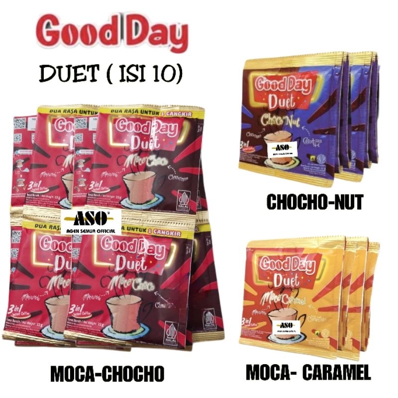 Jual Kopi GOOD DAY DUET 3in1 sachet 22 gram RENCENG ( ISI 10 ) | Shopee ...
