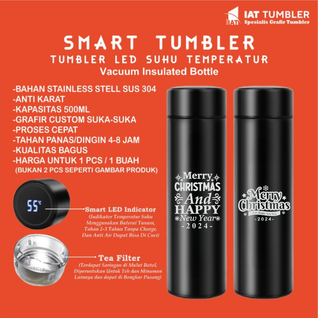 Jual Tumbler Led Suhu Temperatur, Thumbler Led Suhu Temperatur, Tambler ...