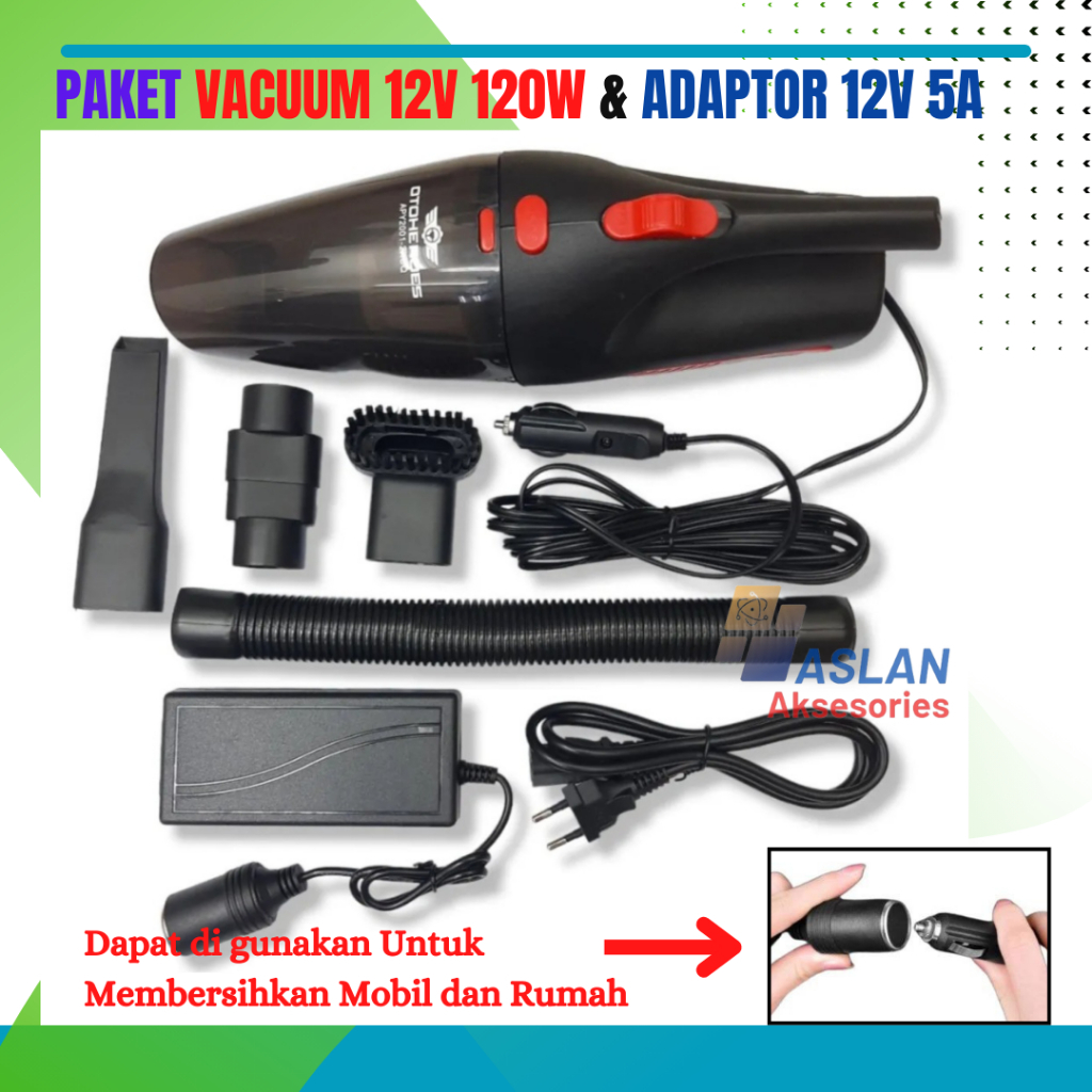 Jual Paket Vacuum Vakum Mobil & Adaptor Vacum Bisa Di Gunakan Di Dalam ...
