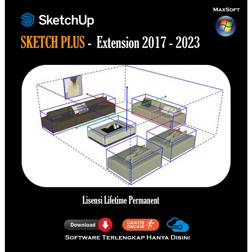 Jual Sketch Plus [2023] Sketchup Extension | Shopee Indonesia