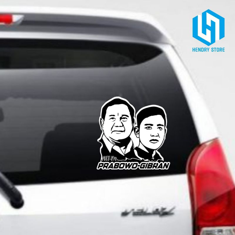 Jual STICKER SILUET ALL IN PRABOWO GIBRAN PRESIDEN INDONESIA 2024 ...