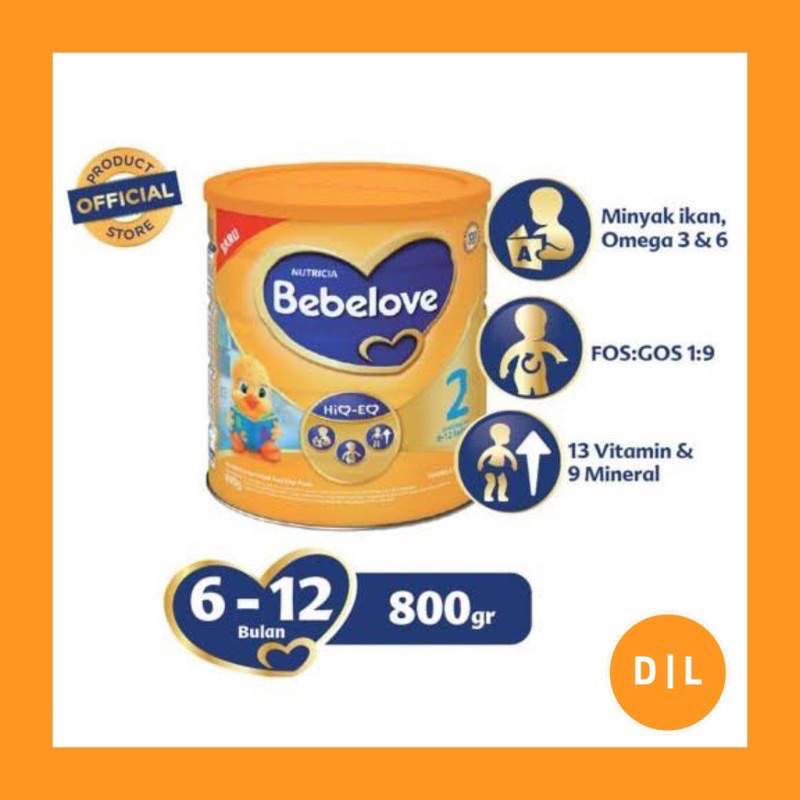 Jual BEBELOVE 2 800gr / susu pertumbuhan 6-12 tahun 800 gram | Shopee ...