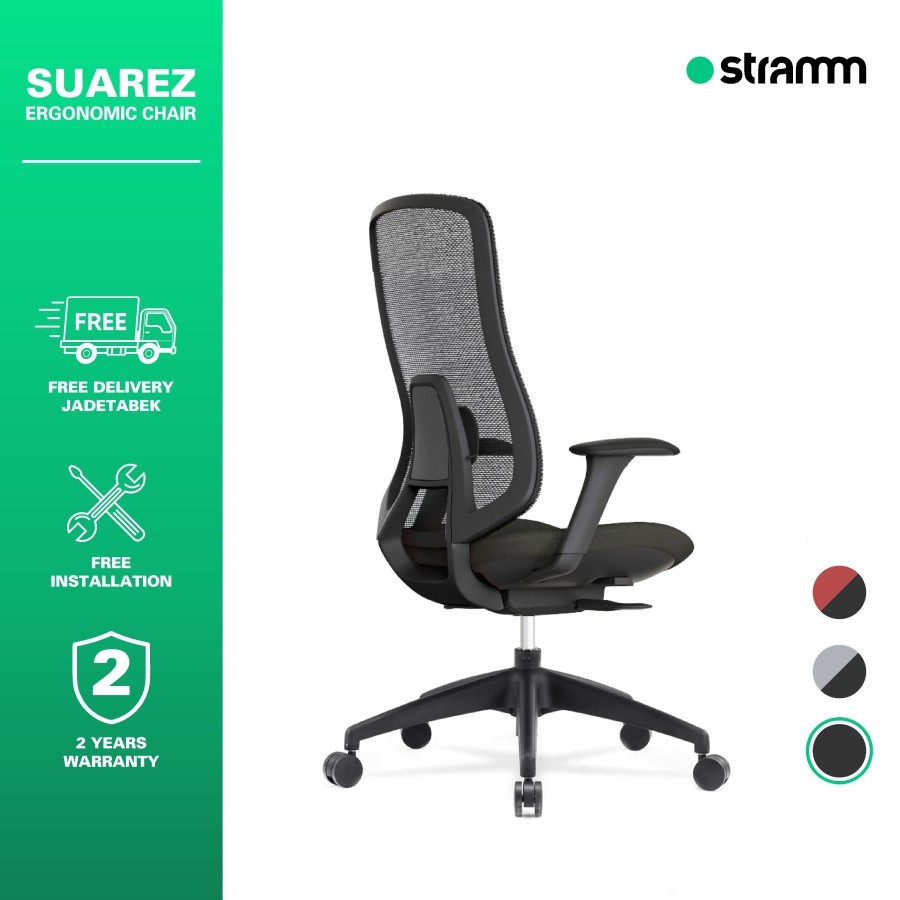 Jual Kursi Kantor Ergonomis Stramm Suarez II | Shopee Indonesia
