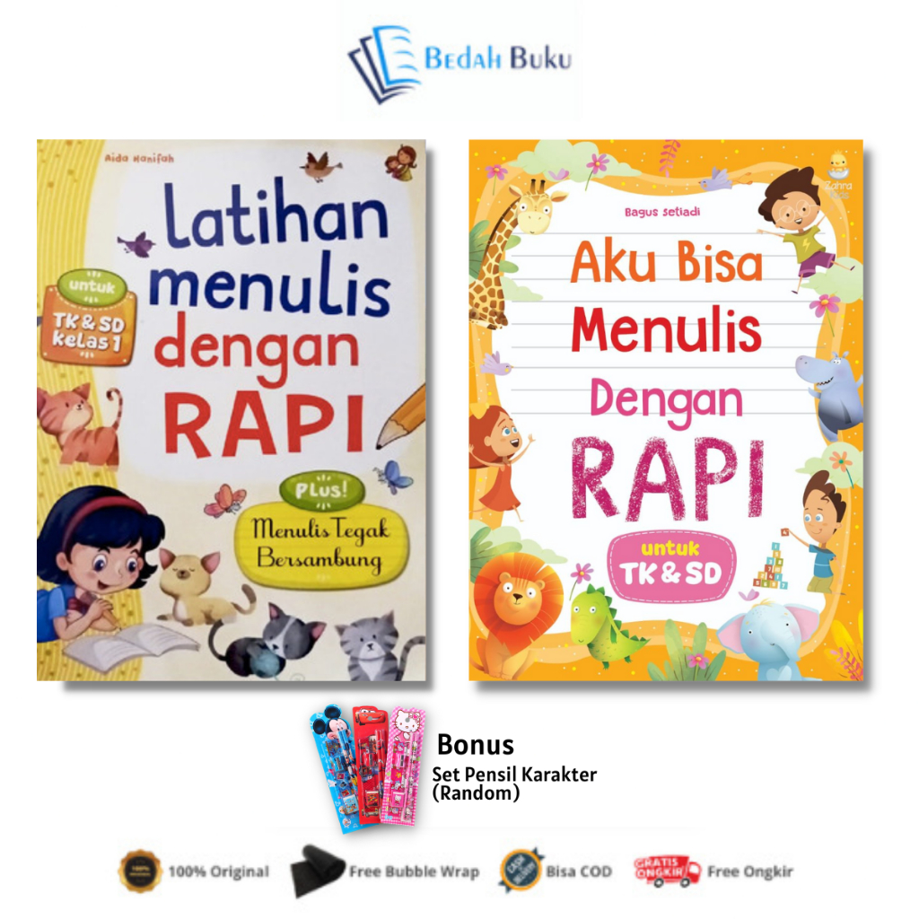 Jual BB - BUKU LATIHAN MENULIS DENGAN RAPI & AKU BISA MENULIS DENGAN ...