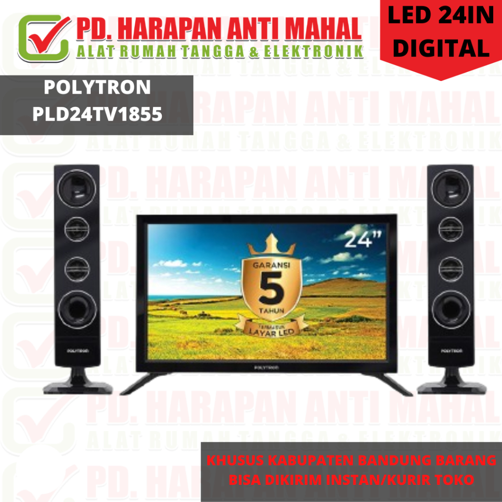 Jual POLYTRON PLD24TV1855 DIGITAL+TOWER SPEAKER/POLYTRON Cinemax ...