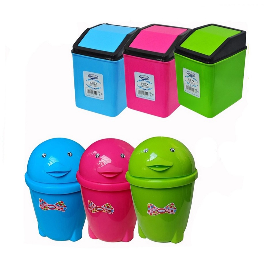 Jual Tempat Kotak Sampah Mini - Tong Sampah - Segi INEZA 8109 Hawai ...
