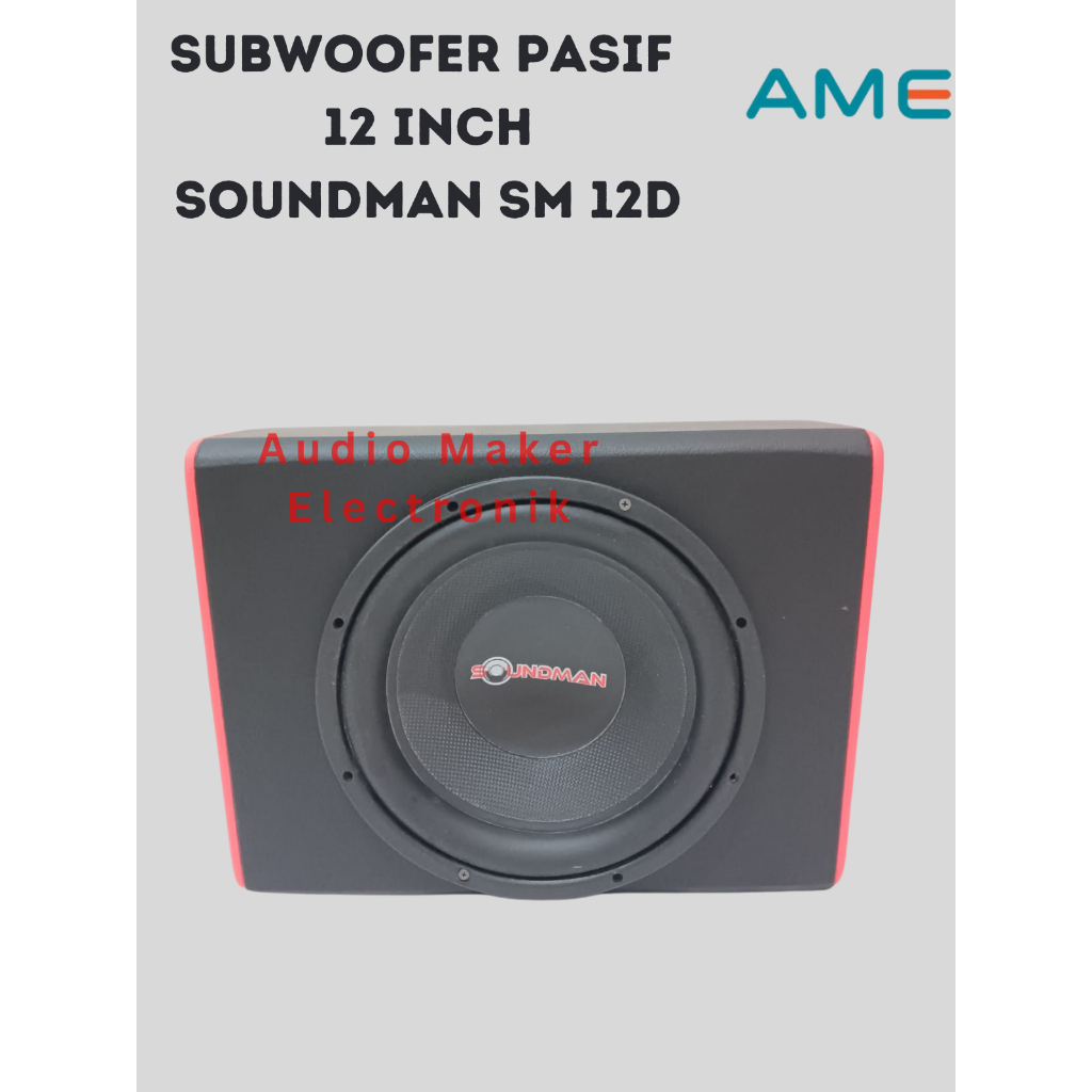 Jual Subwoofer Pasif 12 inch SOUNDMAN SM - 12D Double coil + Box mdf tebal 1,8MM | Shopee Indonesia
