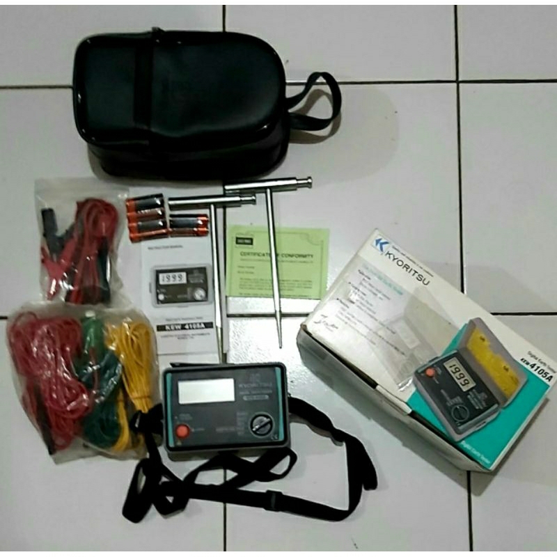 Jual Megger Kyoritsu KEW 4105A | Digital Earth Grounding Tester ...