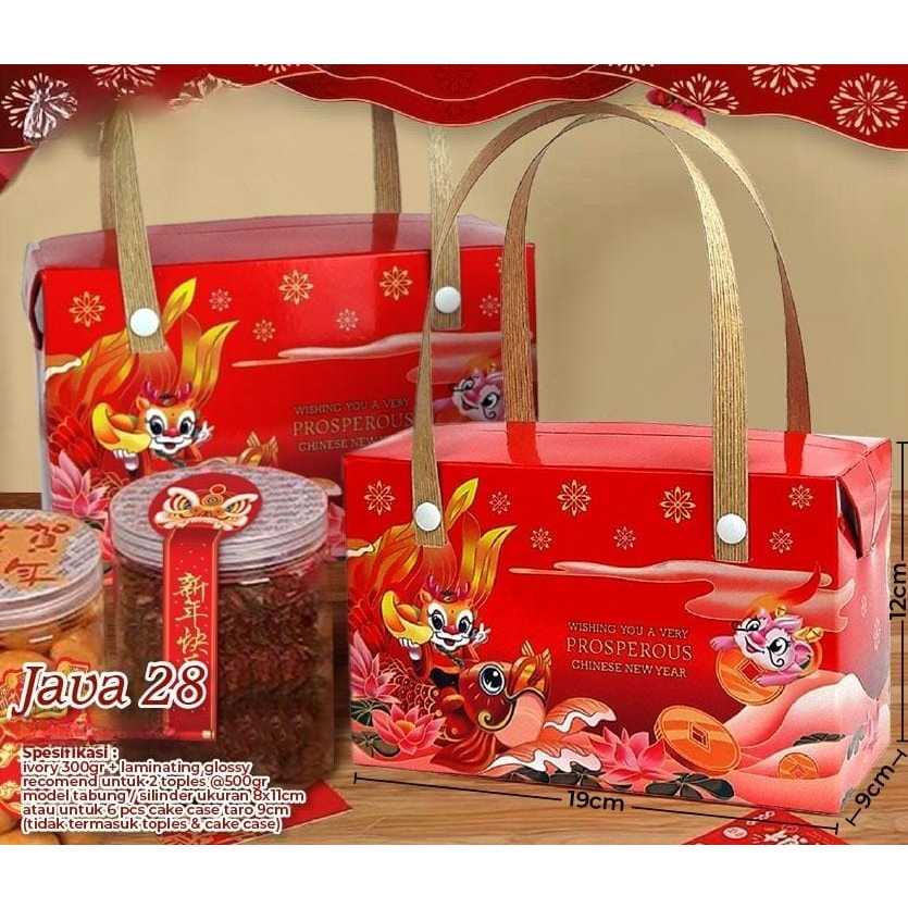 Jual Box Java 28 Edisi Imlek | Kotak Kue | Dus Toples (1 Pak 4 Pcs) | Shopee Indonesia
