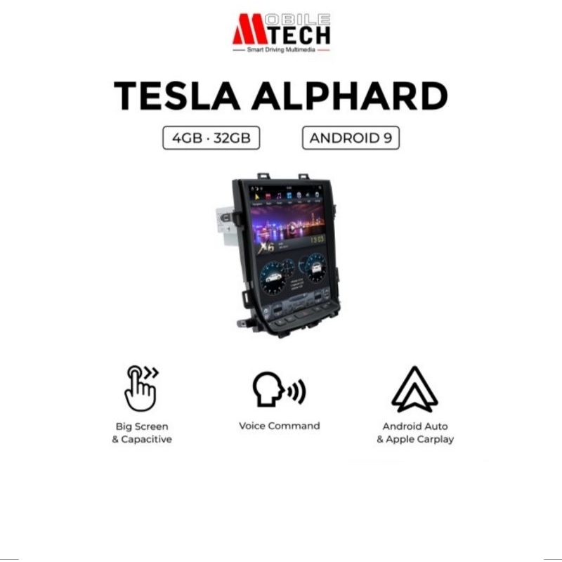 Jual Head unit android Mtech old Alphard Tesla style high end (premium ...