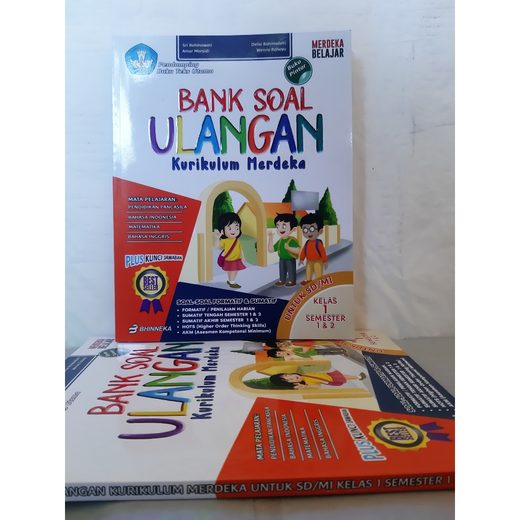 Jual Buku Bank Soal Ulangan SD/MI Kelas 1 Semester 1 & 2+Kunci Jawaban-Kurikulum Merdeka ...