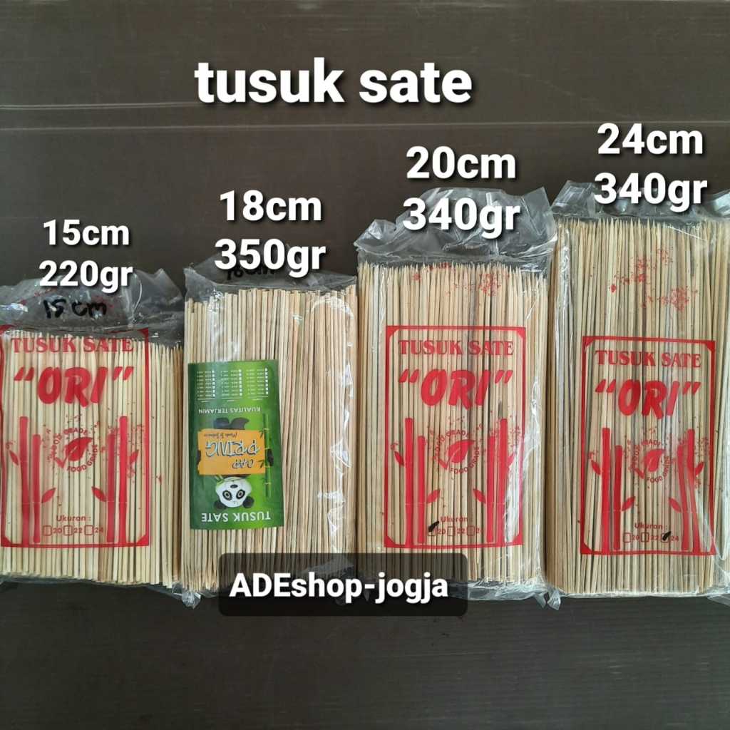 Jual tusuk sate pendek ori 15 18 cm ayam bakso baso daging lidi bambu ...