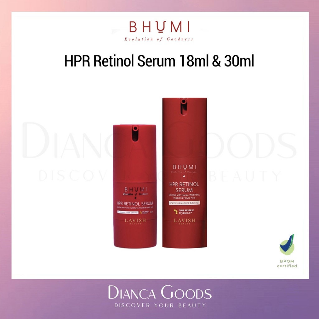 Jual BHUMI HPR Retinol Serum 18ml & 30ml - Dianca Goods BKL | Shopee ...